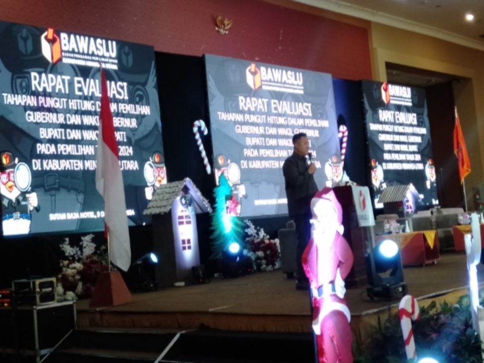 Ketua Bawaslu Minut Buka Rapat Evaluasi Tahapan-tahapan Pungut Hitung ...